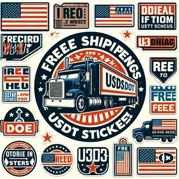 Free Shipments, US DOT Stickers - USDOT Vinyl Stickers - USDOT Magnetic ...